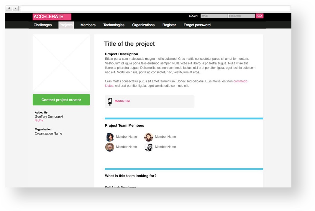 Accelerate - web portal for developers | Magora cases