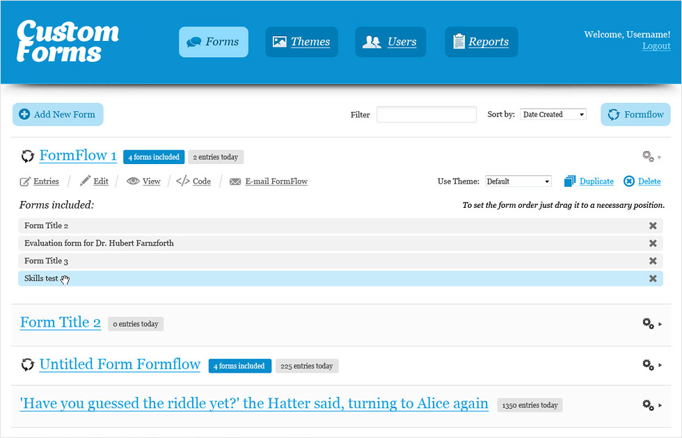 CFB- web app for custom form generation | Magora