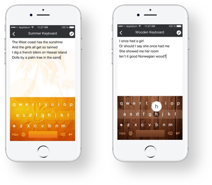 iOS8 Custom Keyboard - iOS app, designed by Magora