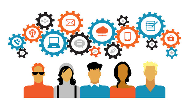 Social media integration for a business website